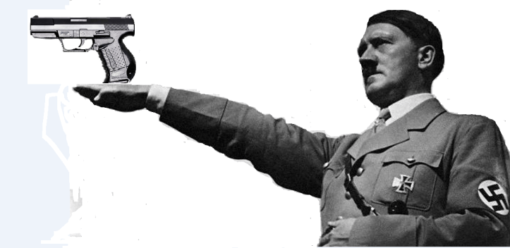 Hitler with gun – The Propaganda Professor
